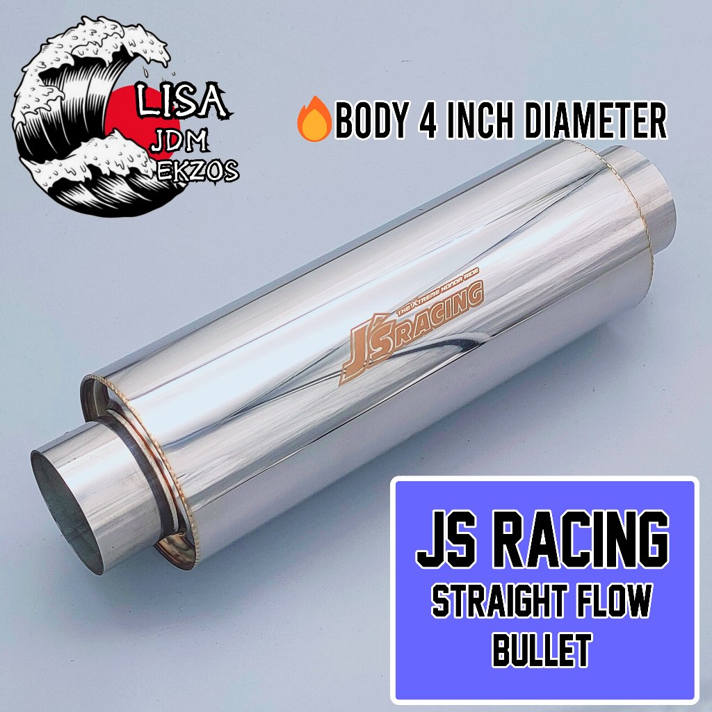 Exhaust HKS / Regu / JS Racing bullet JS 中鼓排气 Straight flow Bullet ...