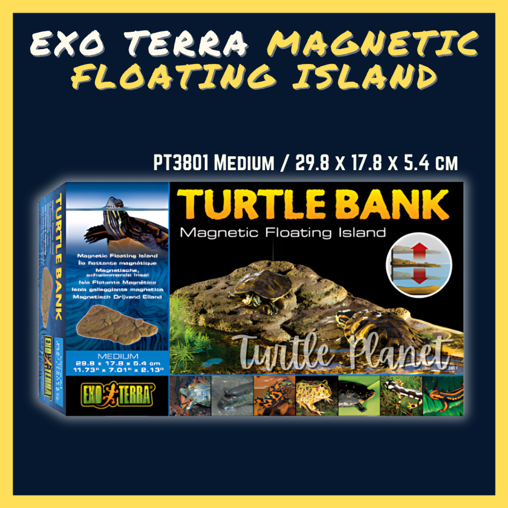 Exo Terra Magnetic Floating Island Turtle Aquarium Tank Turtle Magnetic ...