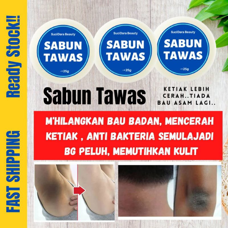 💥💯 Underarm WHITENING 💥SABUN Tawas Asli / Sabun Tawas HILANGKAN BAU ...
