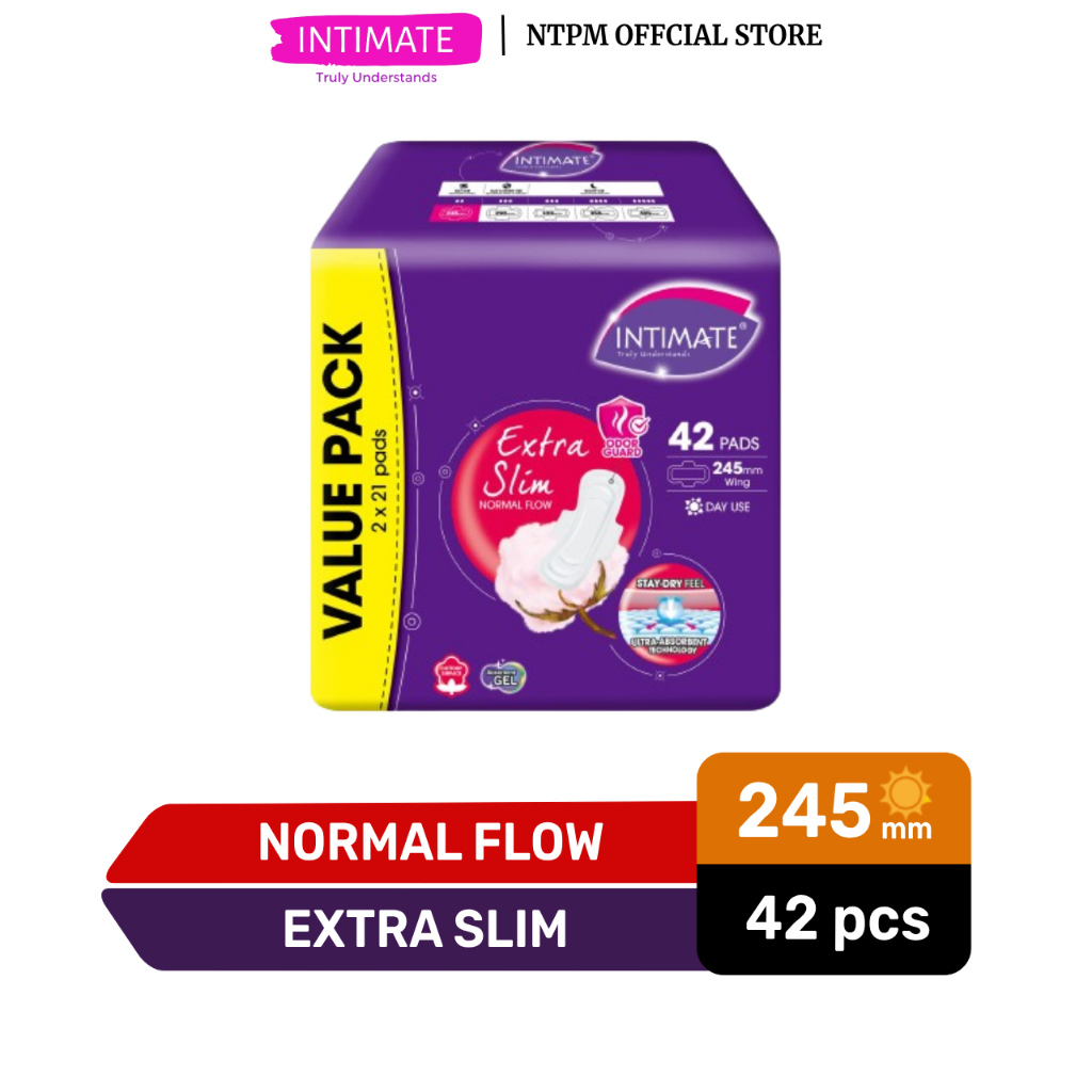 Intimate Extra Slim Day Wing 245mm (2 x 21pcs) | Shopee Malaysia