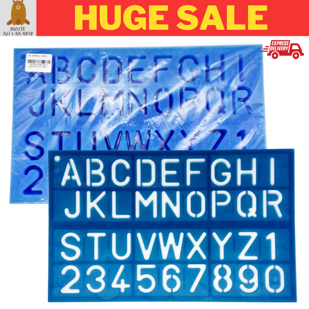 🔥READY STOCK🔥ABC Ruler (STENCIL ALPHABET) / Pembaris Abc (pcs ...