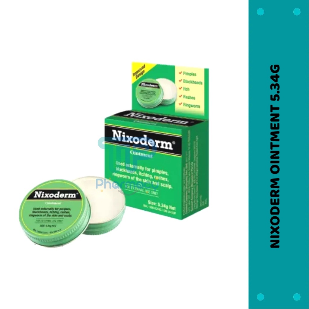 NIXODERM OINTMENT 5.34GM (For pimples, blackhead, itchy, rashes ...