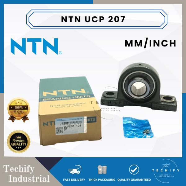 NTN UCP 207 / 207-104 D1 PILLOW BLOCK BEARING 100% ORIGINAL MADE IN JAPAN ID 35MM OR 1 1/4 inch ...