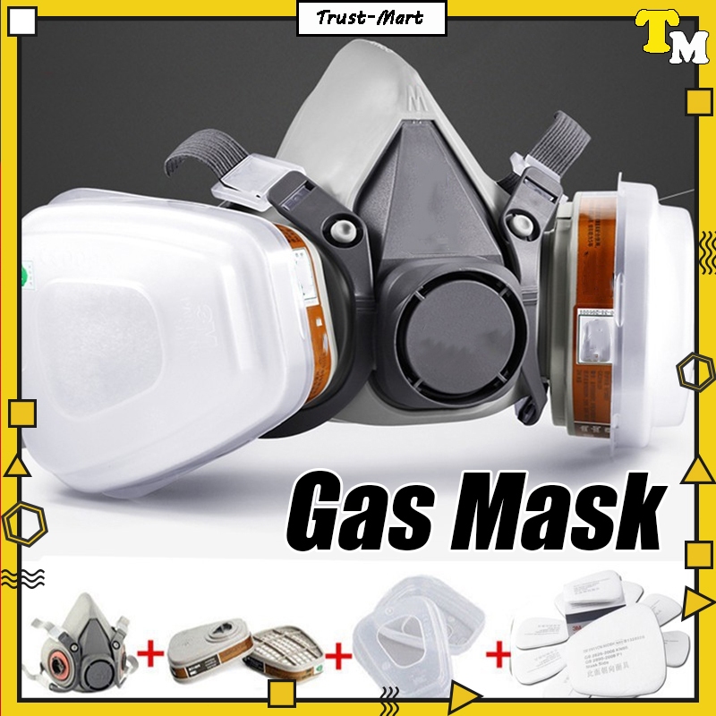 Gas Mask 6200 Gas Dust Mask Protection Gas Mask Respirator Mask Safefy ...