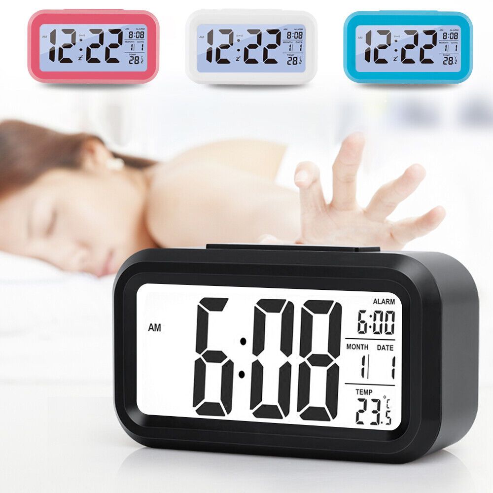 Creative Digital Alarm Clock Smart Temperature Snooze Night Light ...