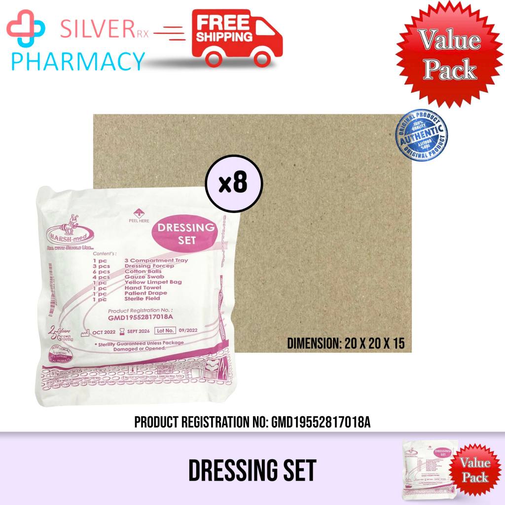 [Exp 02/2025] HARSH-med Dressing Set [With Dressing Forceps] [Carton ...