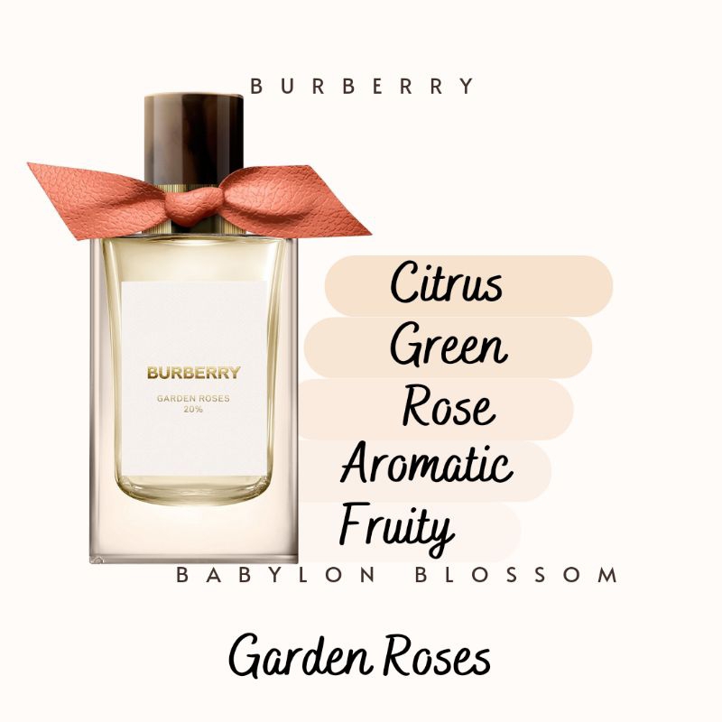 [100% ORIGINAL PERFUME] BURBERRY GARDEN ROSES 20% | Shopee Malaysia