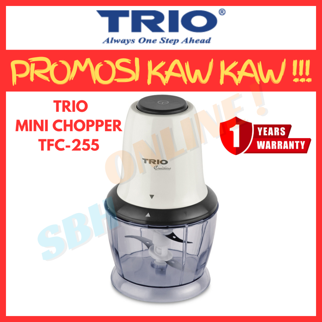 TRIO Mini Electric Chopper Detachable Double / Single Blade , 200W , 1 ...