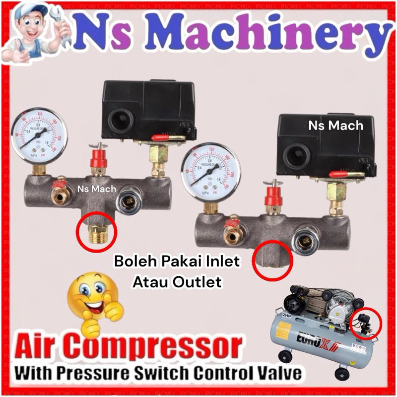 Air Compressor Pressure Control Switch Air Compressor Regulator Laras ...