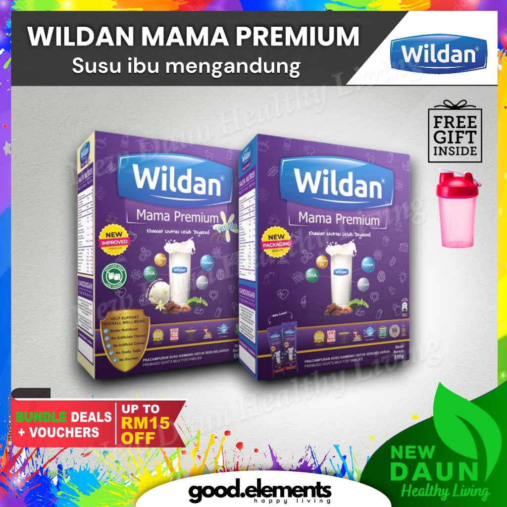 [BUY 2 FREE SHAKER] WILDAN MAMA PREMIUM Susu ibu mengandung kawal GDM ...