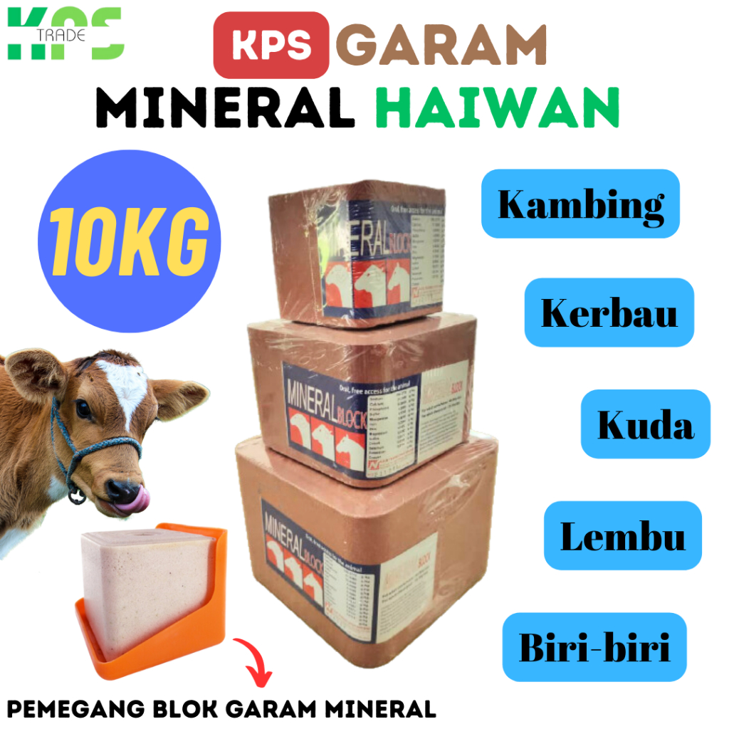 [10KG] Blok Garam Mineral Haiwan / Mineral Block / Source of Essential ...