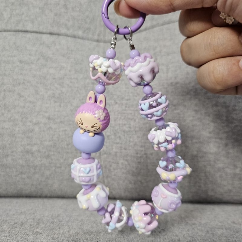 Premium Original Pop Mart Purple Labubu Phone Strap | Shopee Malaysia