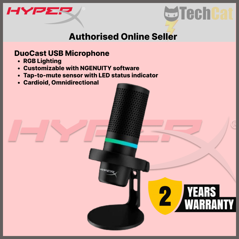 HyperX DuoCast - USB Microphone - RGB Lighting ( 4P5E2AA ) | Shopee Malaysia