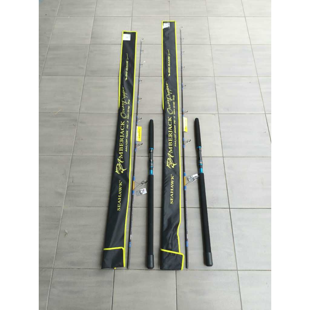 SEAHAWK AMBERJACK OCEAN POPPER LIGHT POPPING ROD | Shopee Malaysia