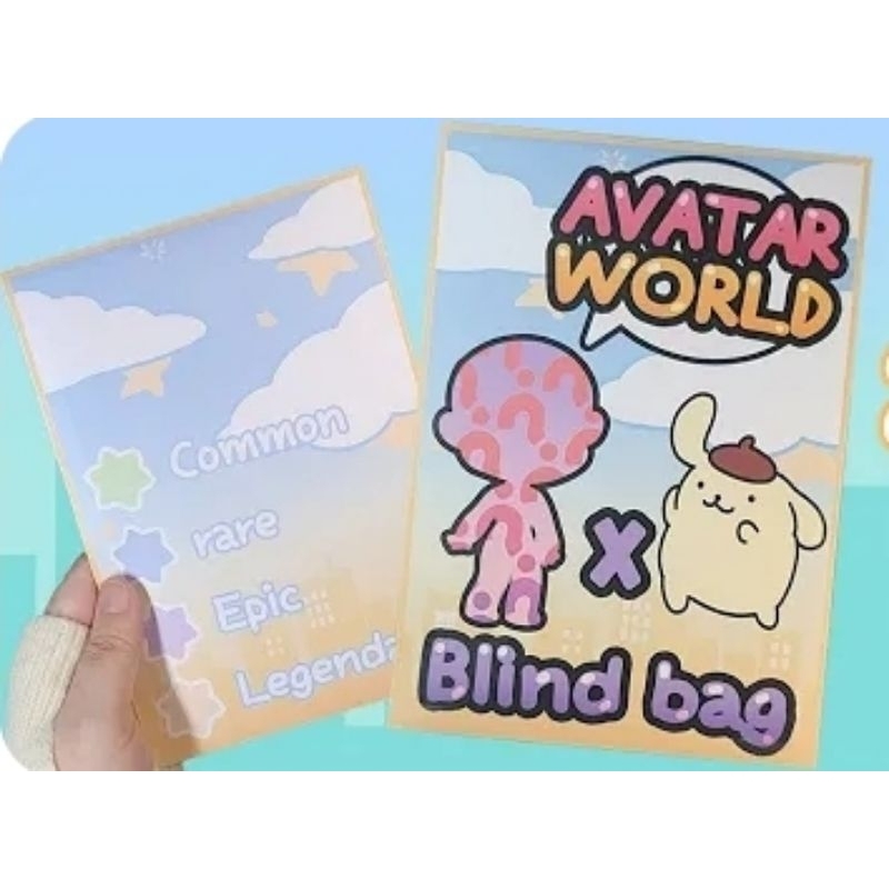 Paper Doll Avatar World x Sanrio Blind Bag/Mainan/kertas patung/Mainan ...