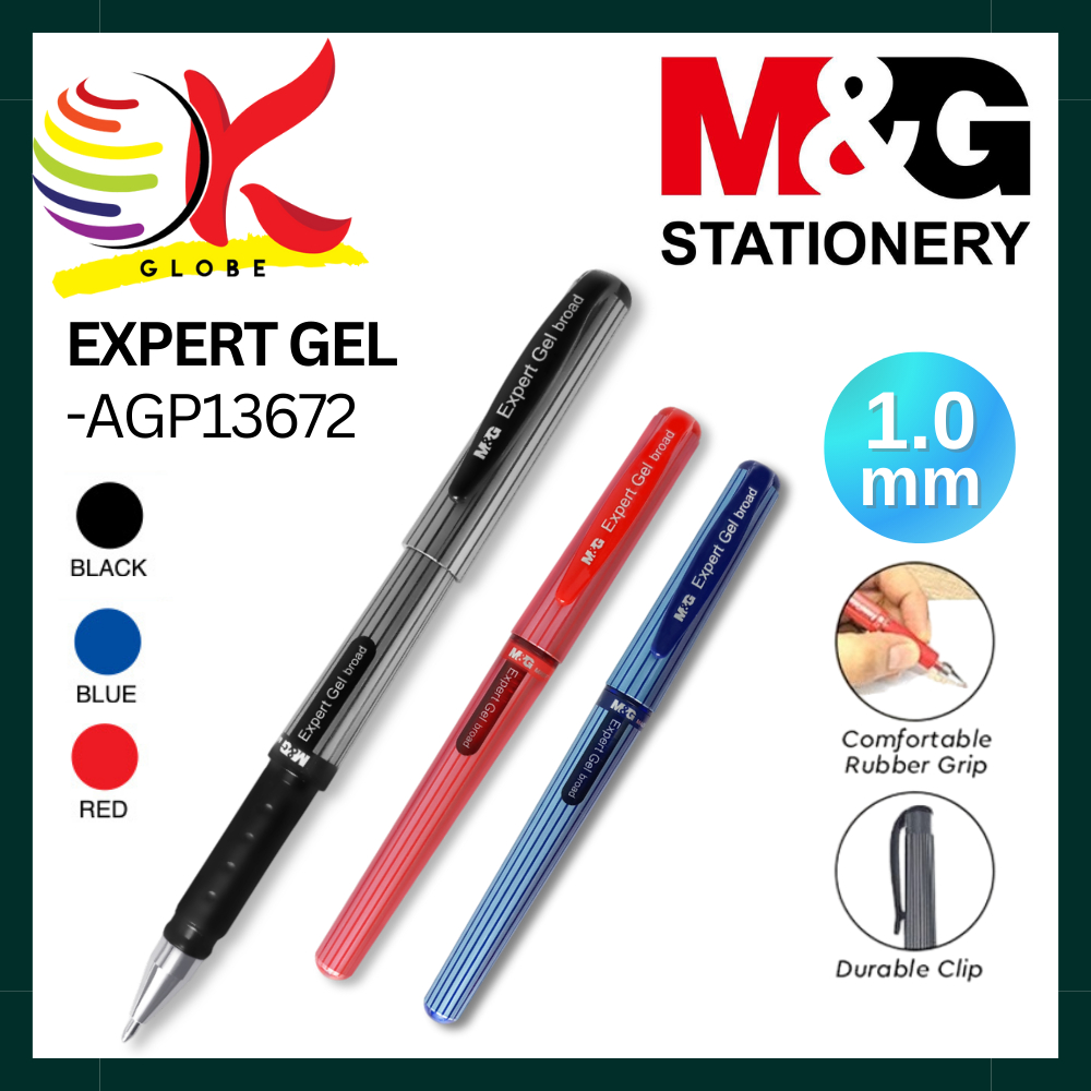 M&G EXPERT BROAD GEL PEN 1.0MM SIGNATURE PEN AGP13672 STYLISH SMOOTH ...