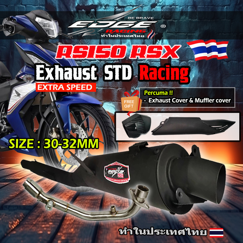 RS150 EXHAUST RSX STANDARD RACING EXHAUST 30 32MM EKZOS RACING RS150 30 ...