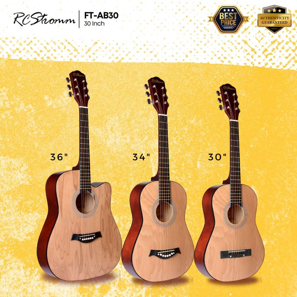 ZETA Series 30-26 inch Beginner Acoustic Guitar (with Truss Rod) - FT ...