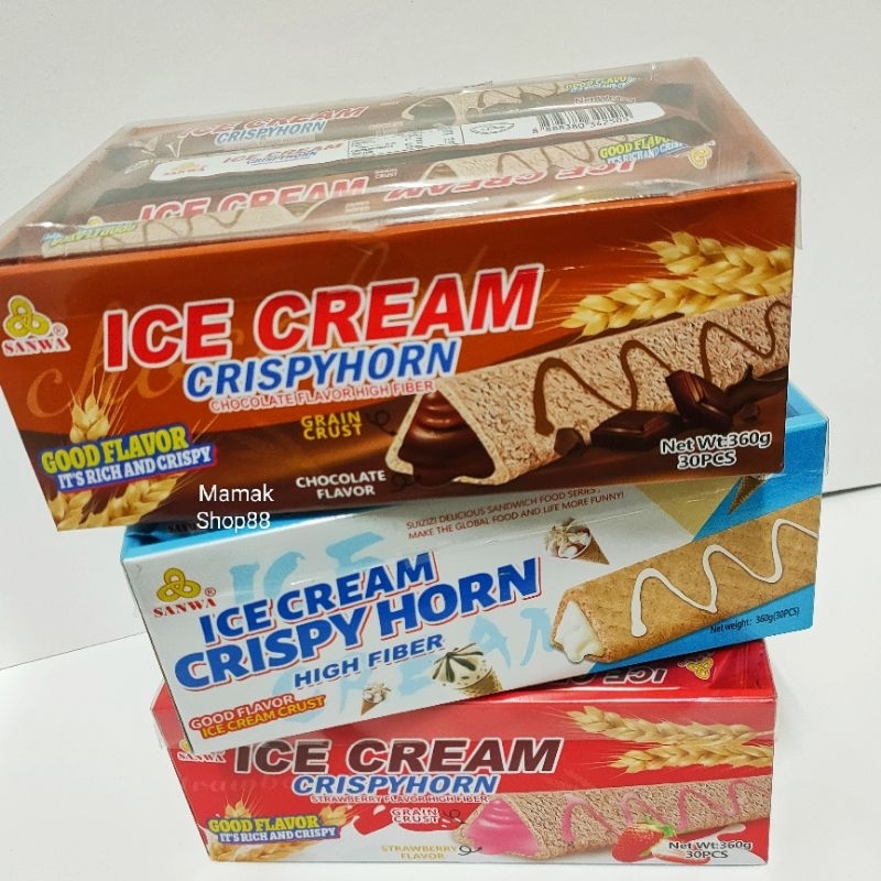 Ice Cream Crispy Horn High Fiber (HALAL) | Shopee Malaysia