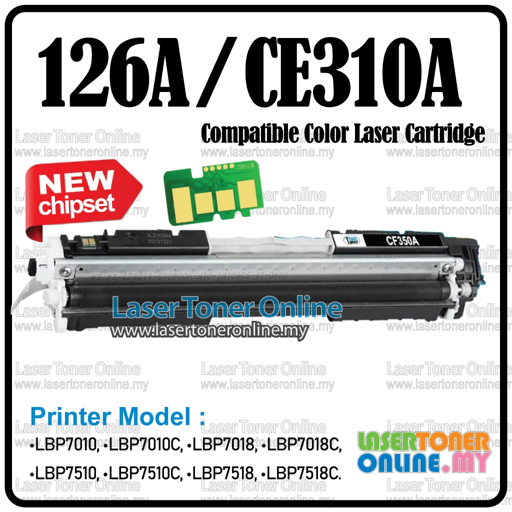CE310A Black Compatible to HP 126A laserjet pro CP1025 CP1025nw 100 color MFP M175a M175nw ...