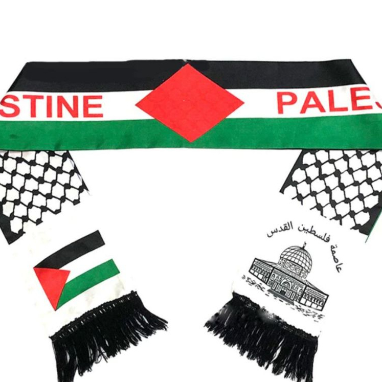 MAFLA PALESTINE SATIN MAFLA KAIN PANJANG MAFLA PALESTINE GAZA MAFLA ...