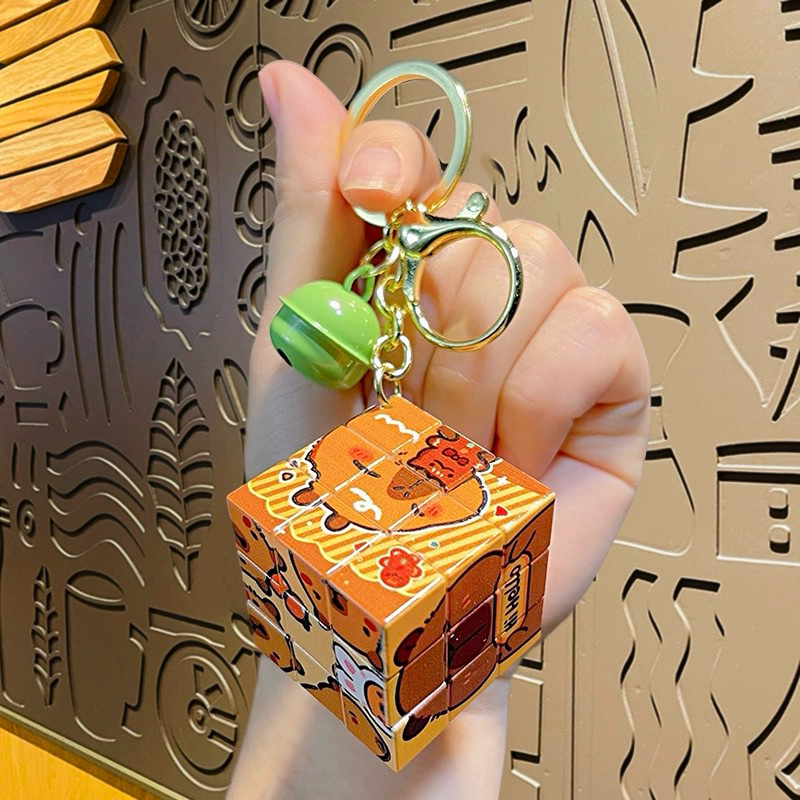 capybara Cube Keychain Pendant Unzip Cartoon Creative Small Gift School ...