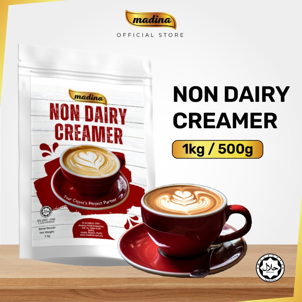 MADINA NON DAIRY CREAMER- HALAL KRIMER TANPA TENUSU 1KG/500G | Shopee ...