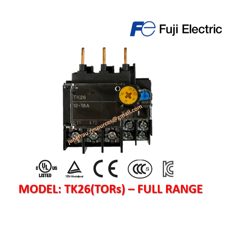FUJI ELECTRIC Thermal Overload Relays: TK26-series [FULL-RANGE ...