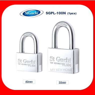 ST GUCHI Padlock SGPL100N Stainless Steel 50mm/40mm-1Pcs | Shopee Malaysia