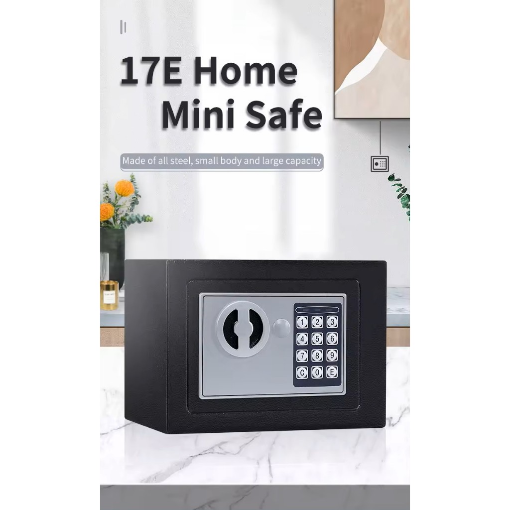 2Unit RM100 17E Digital Security Box Compact Steel Combination Lock Box with Electronic Keypad ...