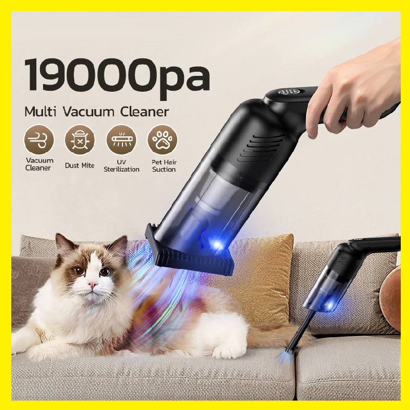 UV Light Car Vacuum Portable UV Vacuum Cleaner Rechargeable Wireless ...