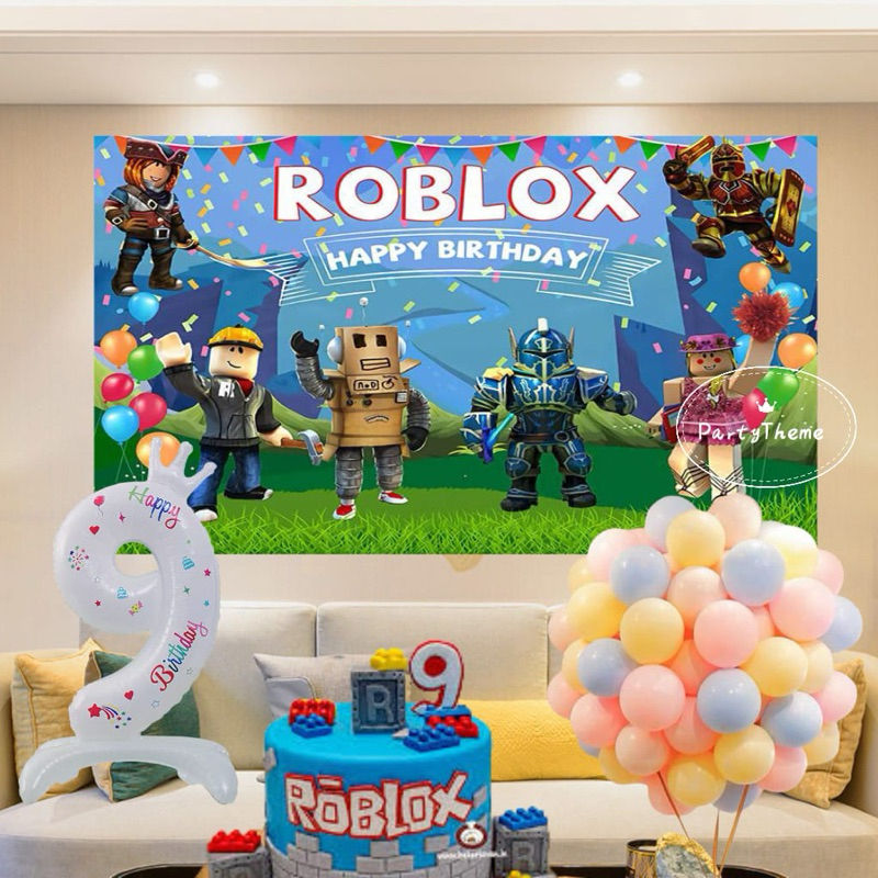 🇲🇾🎁【Roblox 】Birthday Backdrop For Photography Baby Background birthday ...