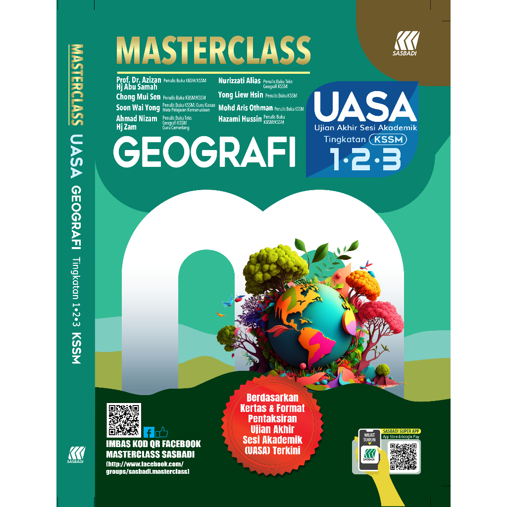 [pmbook] Sasbadi Masterclass Uasa Kssm 【tingkatan 1 2 3】buku Rujukan
