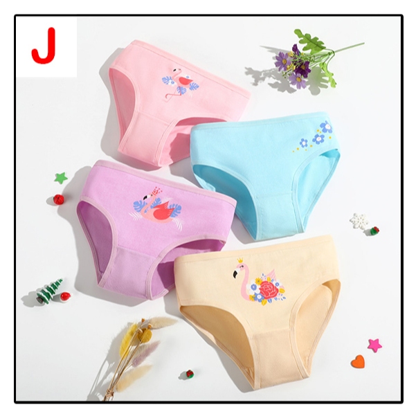 4pcs/set Baby Girl Underwear Cotton Soft Kid Panties Seluar Dalam Gadi ...