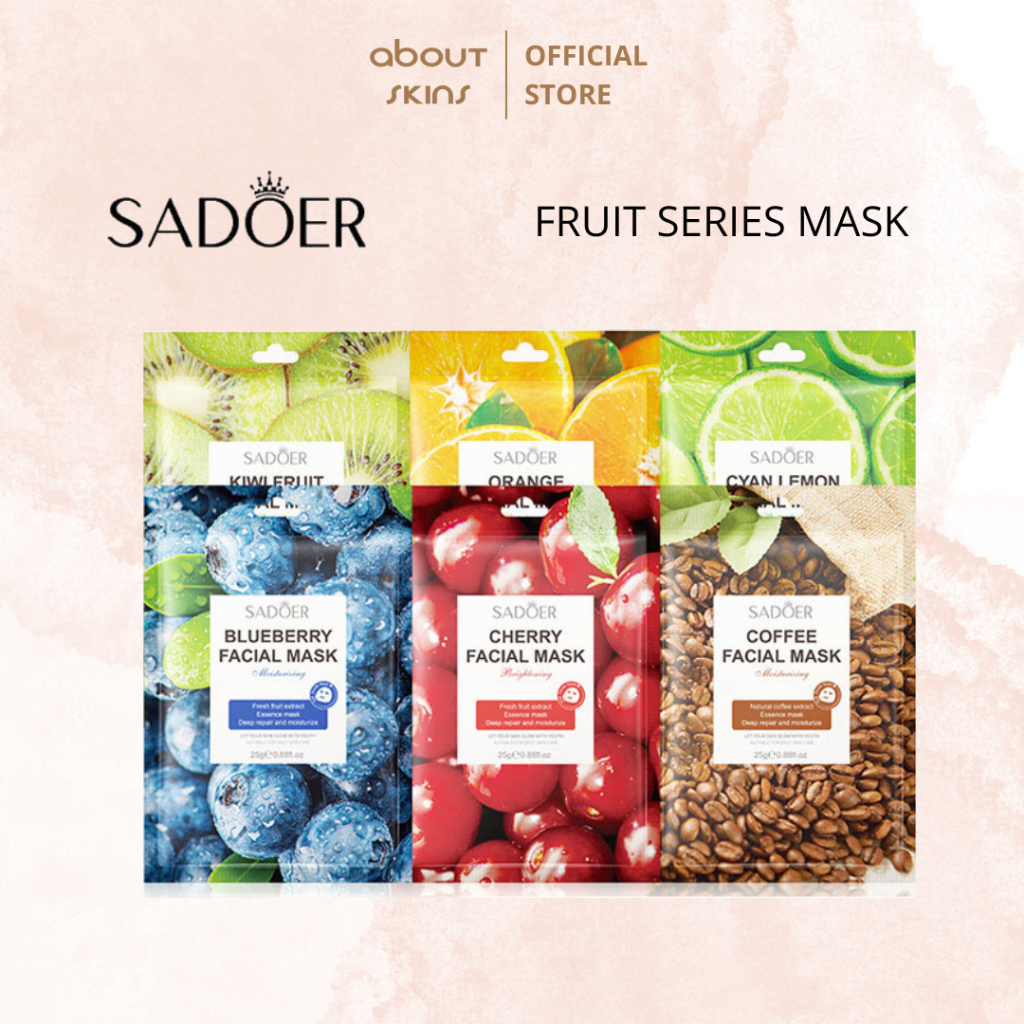ABOUT SKINS SADOER Fresh Fruit Extract Essence Series Mask 25g | Shopee Malaysia