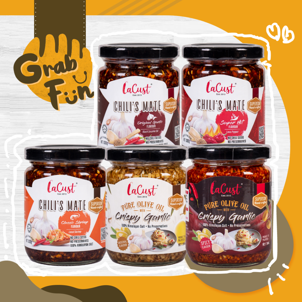 (GrabFun)𝐅𝐑𝐄𝐄 𝐑𝐄𝐓𝐔𝐑𝐍 La Cust Chili’s Mate Sambal Sauce Lacust sos Spicy ...