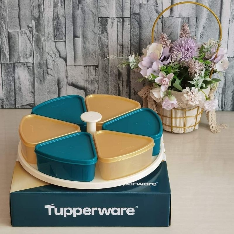 [NEW] (READY STOCK) Tupperware Modular Carousel Green Gold | Bekas ...