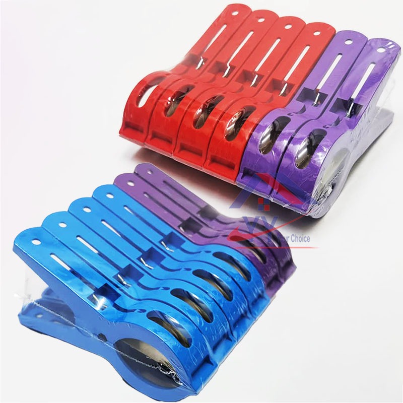 Plastic Clothes Pegs BIG(6 PCS IN 1 SET)/Pasak Baju/Plastic Clip/Jumbo ...