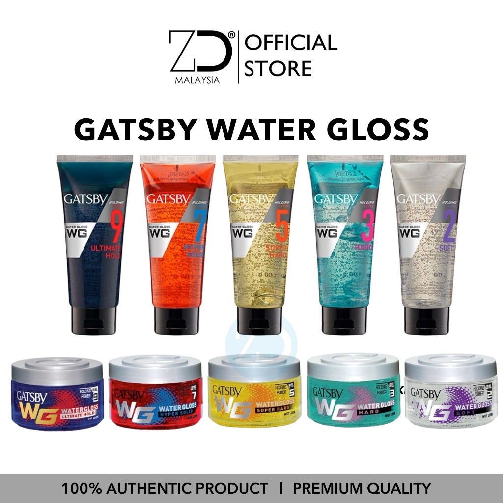 GATSBY Water Gloss Wet Look Super Hard 170g & 300g/GATSBY Water Gloss Wet Look Hyper Solid 170g ...