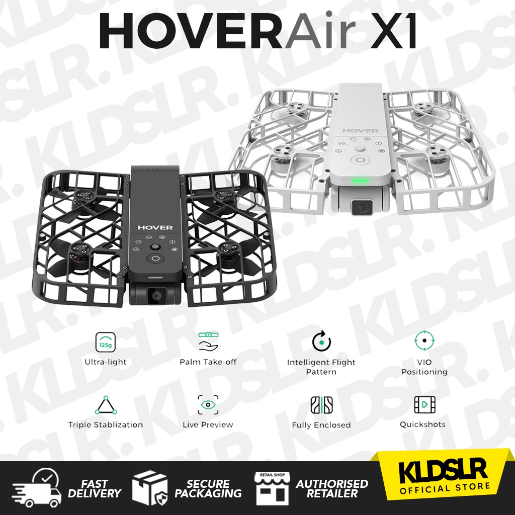 HOVERAir X1 / Hover X1 / Air X1 Pocket-Sized Self-Flying Camera - Make Flying Fun Again | Shopee ...