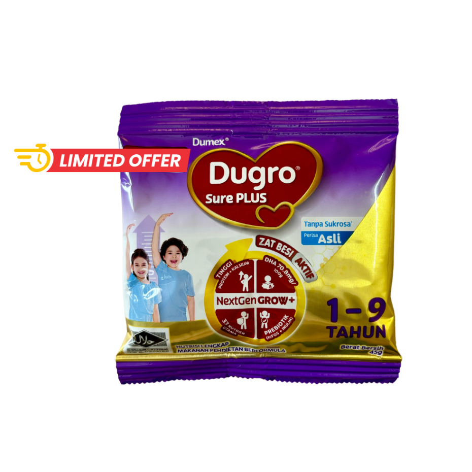 Dugro Sure Plus Pek Sampel (45g - Sachet) ***Exp: 01/2025*** | Shopee Malaysia