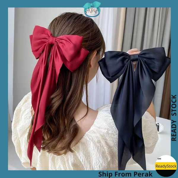 AIDA Long Bow Hairpin Large Ribbon HairClip retro ribbon bow super ...