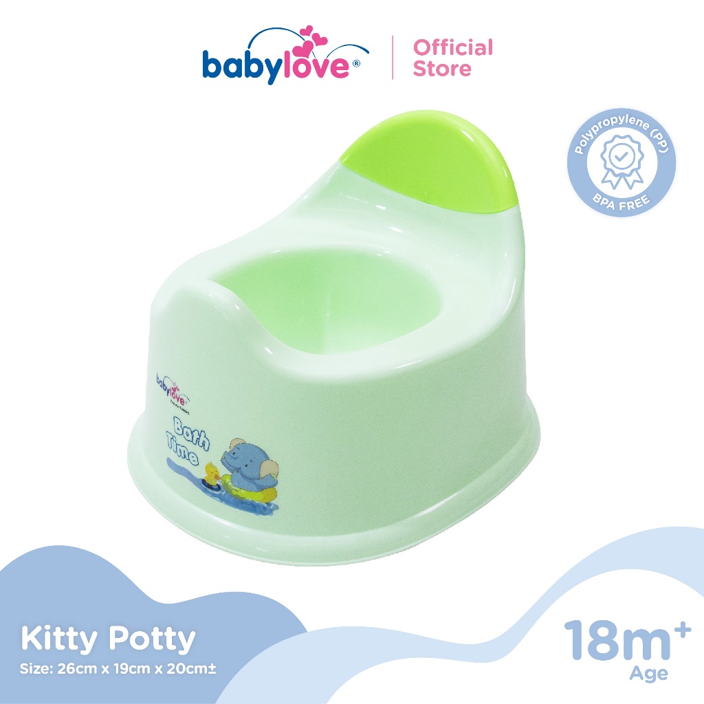 Babylove Kitty Potty (Blue/Pink/Green) (26cm x 19cm x 20cm ...