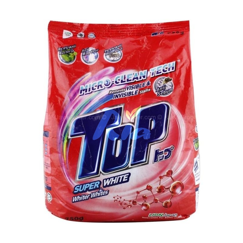 serbuk sabun pencuci baju jenama Top Powder Detergent 750g | Shopee ...