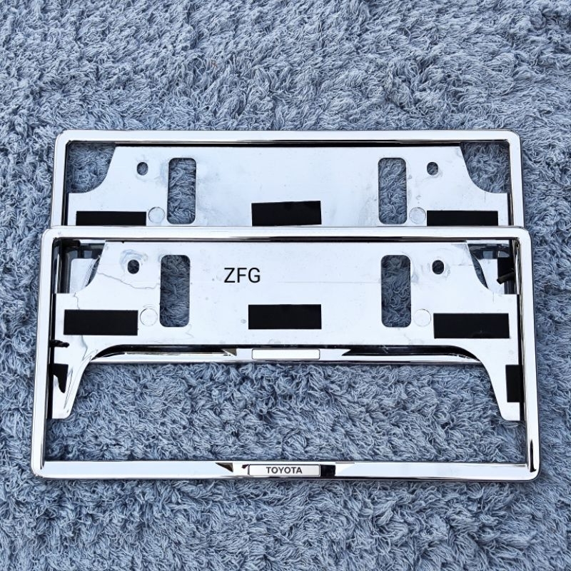 Frame Plate Toyota Tag Silver Original | Shopee Malaysia