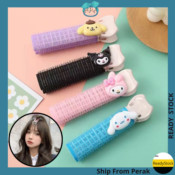 AIDA Hair Root Fluffy Clip Air Bang Curler Self-adhesive Nylon Curling ...