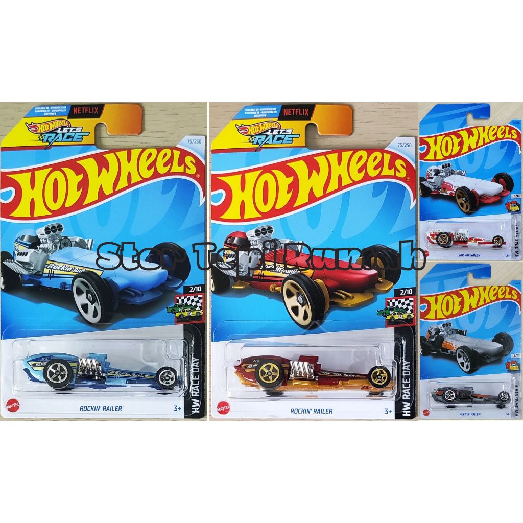 Hot Wheels Rockin Railer [HW Fantasy Race Day Drag Strip Netflix Let's ...