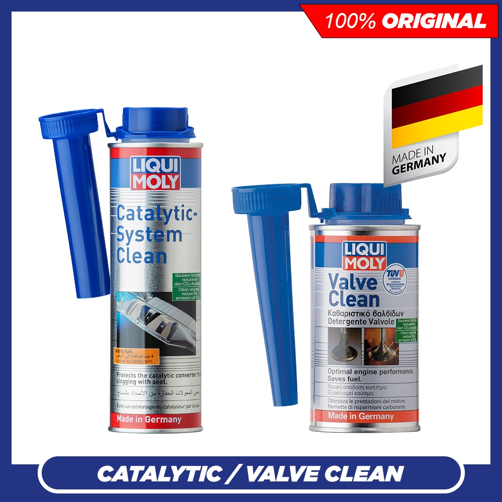 LIQUI MOLY CATALYTIC SYSTEM CLEANER (300ml) 7110 / VALVE CLEAN (150ml ...