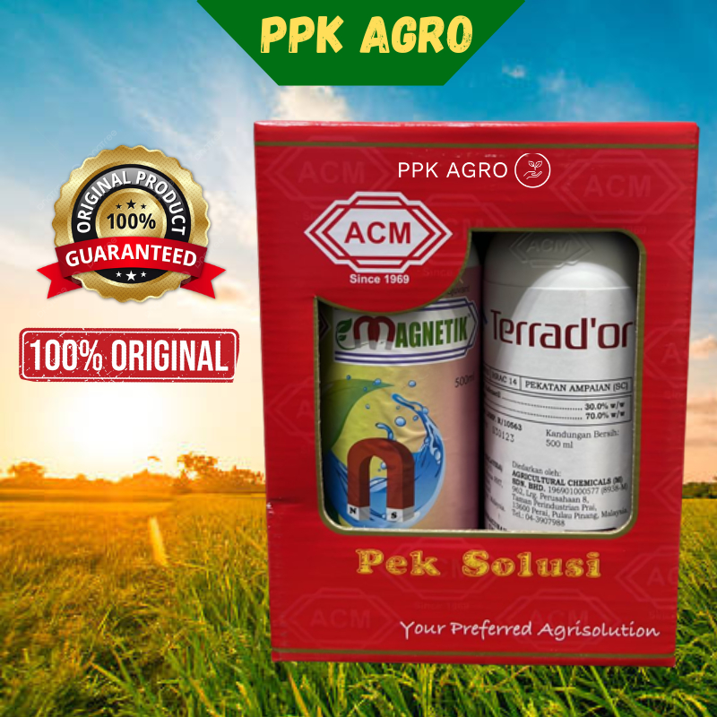 500ML TERRADOR FREE 500ML MAGNETIK ACM Tiafenacil 30% Racun Rumpai Padi ...