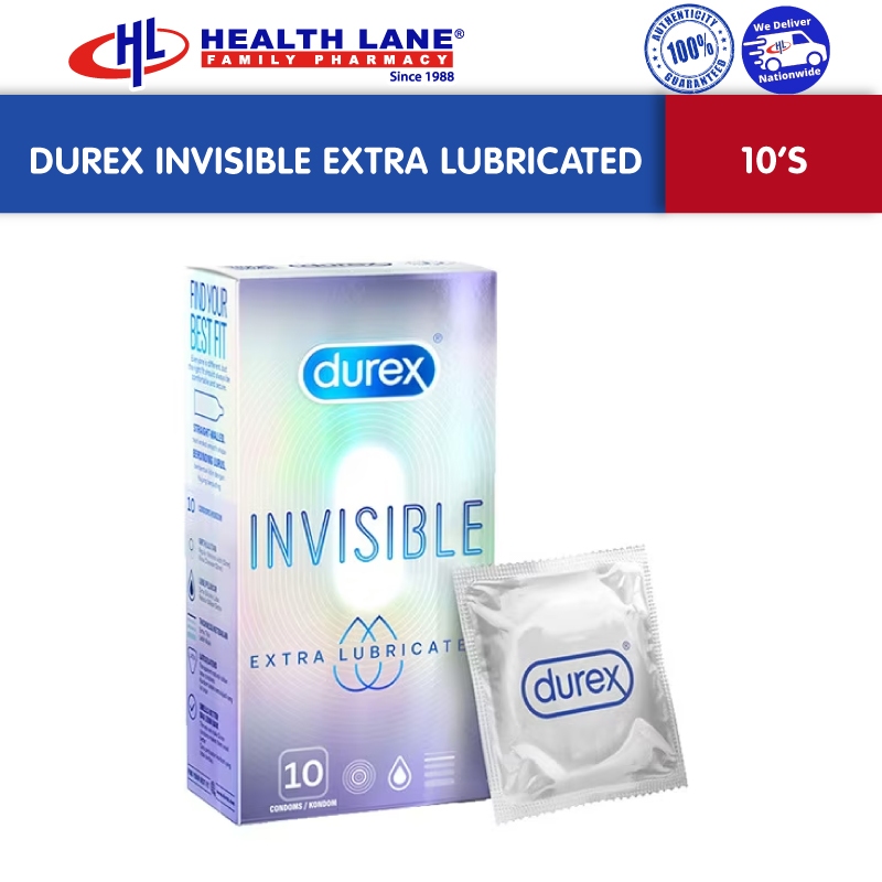 Durex Invisible Extra Lubricated (10's) | Shopee Malaysia